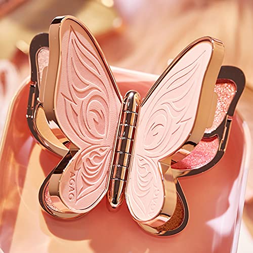 Erinde Butterfly Eyeshadow Palette Makeup, Matte Shimmer Metallic Eye Makeup, Highly Pigmented, Naturing-Looking, Blendable Long Lasting Waterproof Eye Shadow Palette, Valentine's Day Gifts Presents