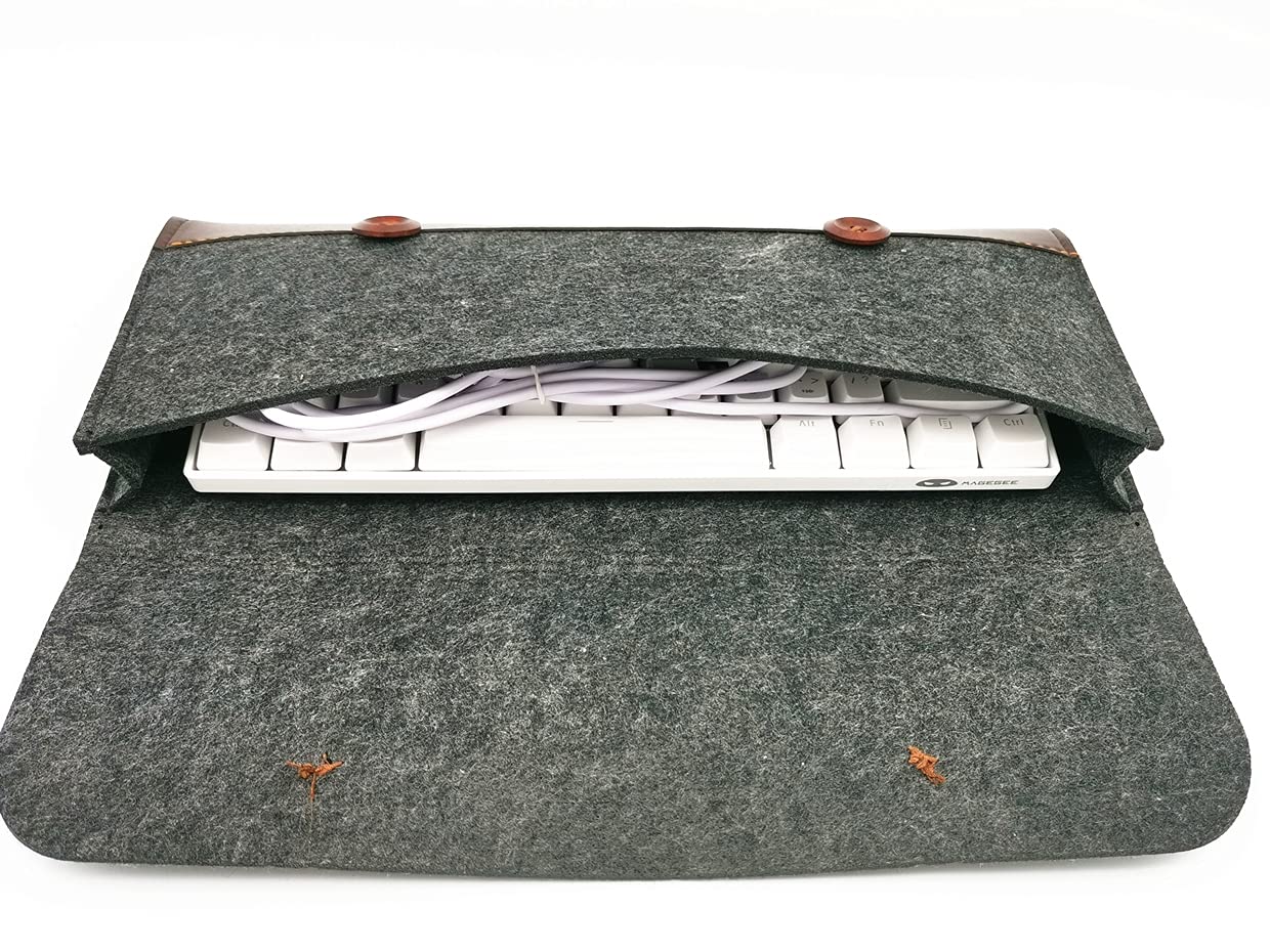 MECHKYP Keyboard Case Travel Bag Game Keyboard Storage for Mechanical Gaming Keyboards 60%/87 TKL/104/108 (S (60% keyboard up to 13.8inch))