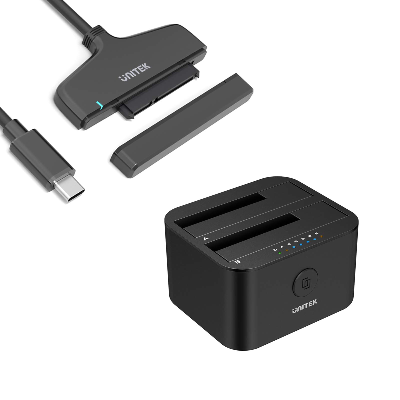 [Bundle] Unitek Mini Hard Drive Docking Station and USB C Hard Drive Adapter