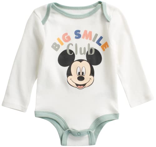 Disney Baby Boys' 3 or 4 Piece Layette Set - Bodysuit, Pants, Hat, Booties - Mickey Mouse, Toy Story, Pooh (0-9M), Size 6-9 Months, Mickey Jade