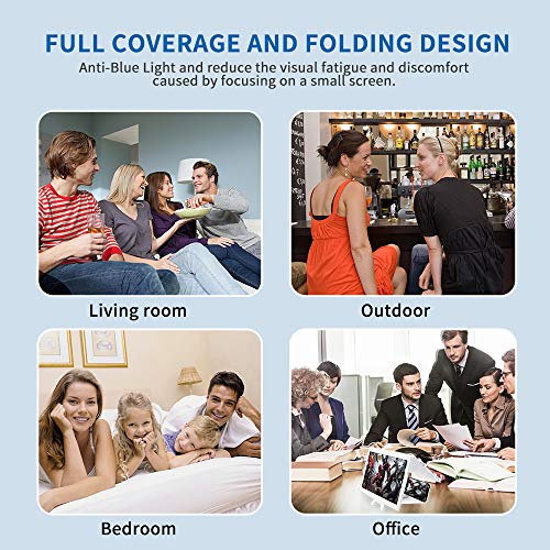12'' Screen Magnifier β Mobile Phone 3D Magnifier Projector Screen for Movies, Videos, and Gaming β Full Coverage Foldable Phone Stand with Screen Amplifier β Supports All Smartphones (White)