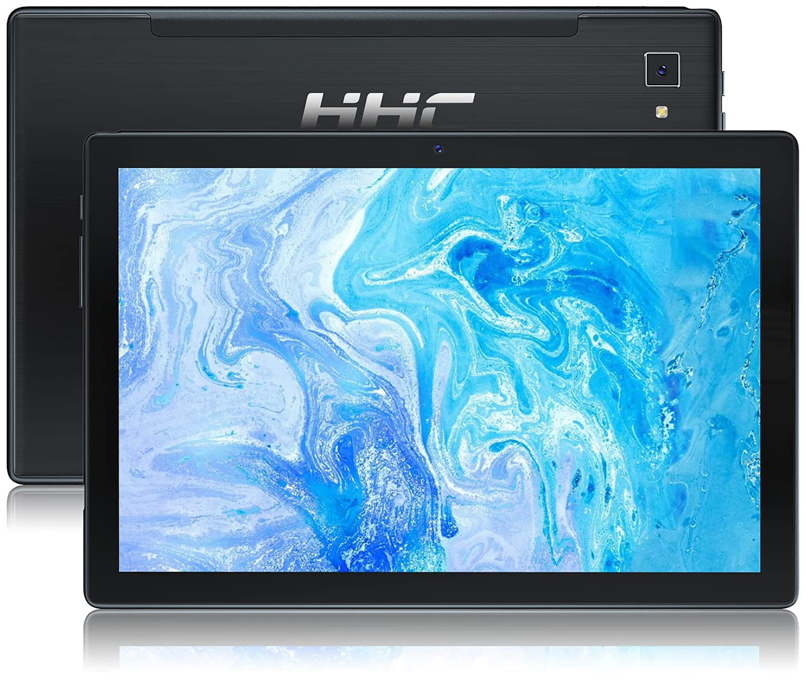 HHC Tablet 10 inch Android Tablets, 5G/2.4G WiFi Tablets with Touch Screen, Octa-Core Processor, 2GB+32GB Storage, HD IPS Display, 6000mAh Battery, Dual Cameras, GPS, Bluetooth 5.0 Black
