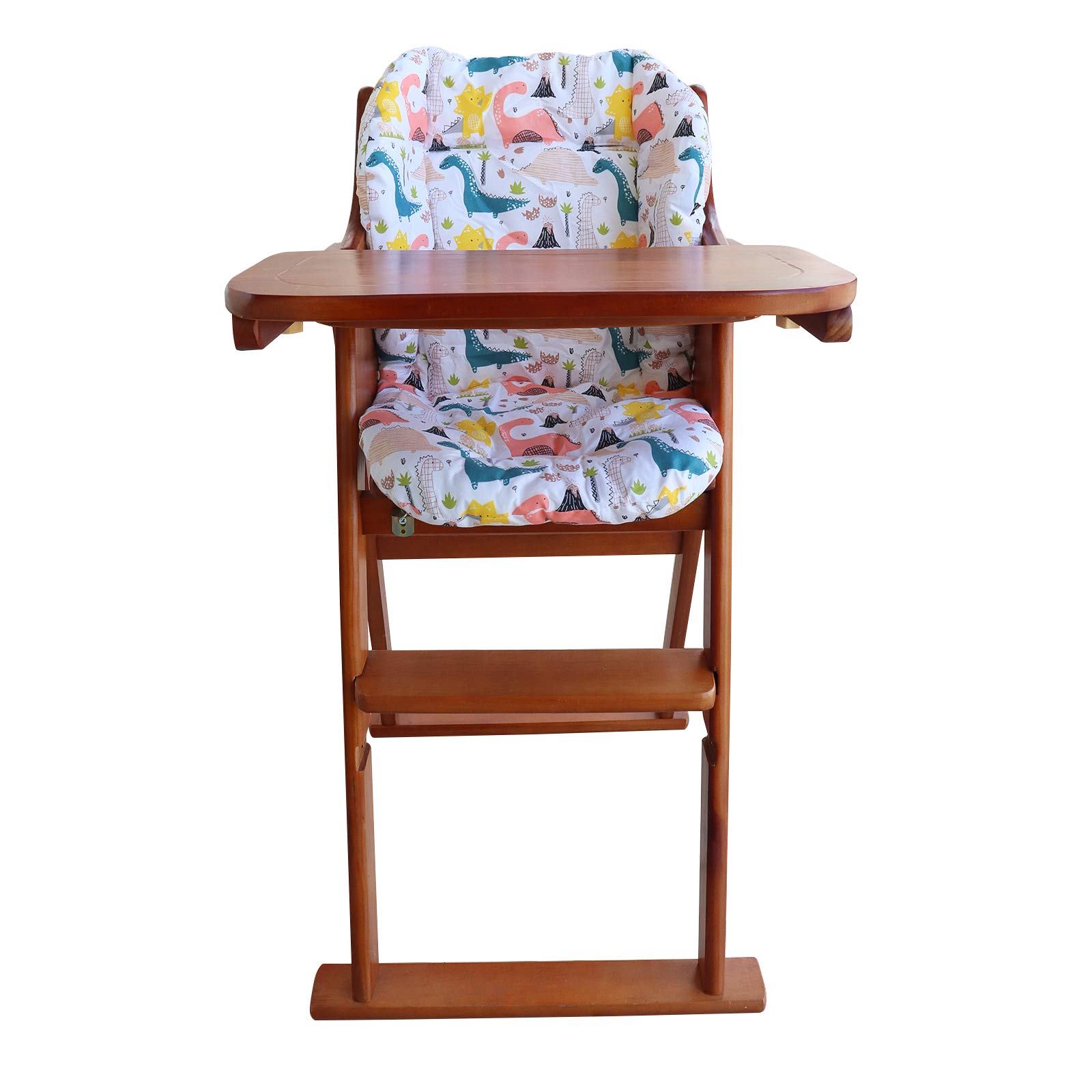 twoworld High Chair Cushion, Large Thickening Baby High Chair Seat Cushion Liner Mat Pad Cover Breathable (Dinosaur)