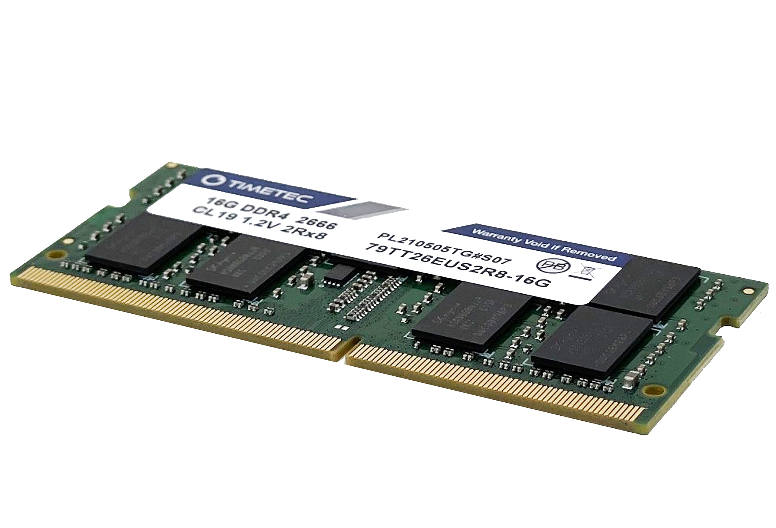 Timetec 32GB KIT(2x16GB) DDR4 2666MHz PC4-21300 Unbuffered ECC UDIMM 1.2V CL19 2Rx8 Dual Rank 260 Pin SODIMM Memory RAM Module Upgrade (32GB KIT(2x16GB))