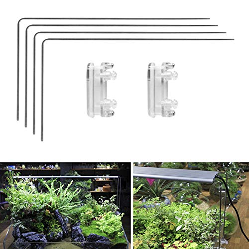DENPETEC Lighting Holder for Fish Tank Aquarium Light Stand Kit Aquarium Stand for Aquatic High LED Light Lamp Aquarium Light Holder Bracket Support Aquarium Lighting Holder