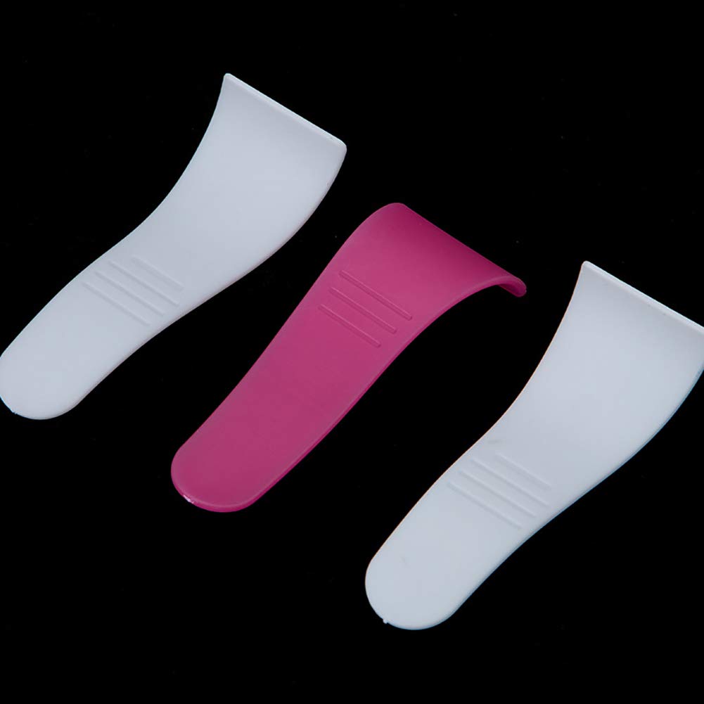 ccHuDE 20 Pcs Hair Removal Spatulas Sticks, Plastic Mask Scraper Waxing Applicator Depilatory Creams Hair Waxing Removal Tools, Ergonomic Design, Reusable, Comfortable to Hand Feeling, Unisex