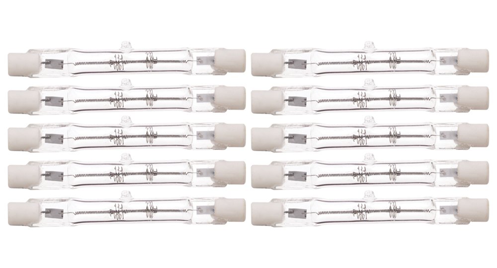 (Pack of 10) J Type 100 Watt 78 mm Q100 T3/78mm (3.07 Inches) 120 Volt R7S Base Halogen