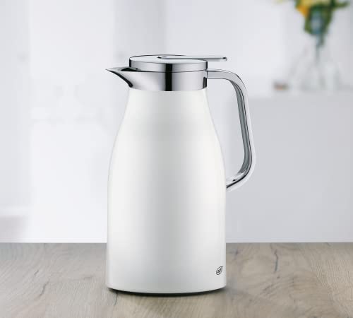 ALFI Thermos Flask, Stainless Steel Plastic Glass, Coconut White, 1 Litre