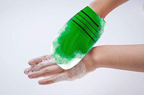 [Variety Pack] Korean Asian Exfoliating Washcloth - Scrubbing Cloth for Removing Dead Skin Callus, Cleaning Pores and Reducing Acne Breakout, Reusable (Green 4pcs + Red 4pcs)