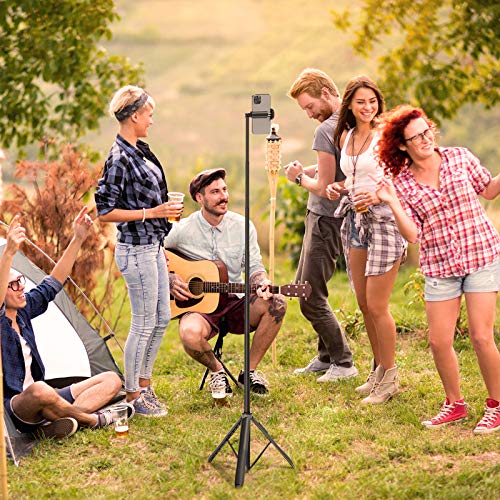 ATUMTEK 51" Selfie Stick Tripod, All in One Extendable Phone Tripod Stand with Bluetooth Remote 360° Rotation for iPhone and Android Phone Selfies, Video Recording, Vlogging, Live Streaming, Black