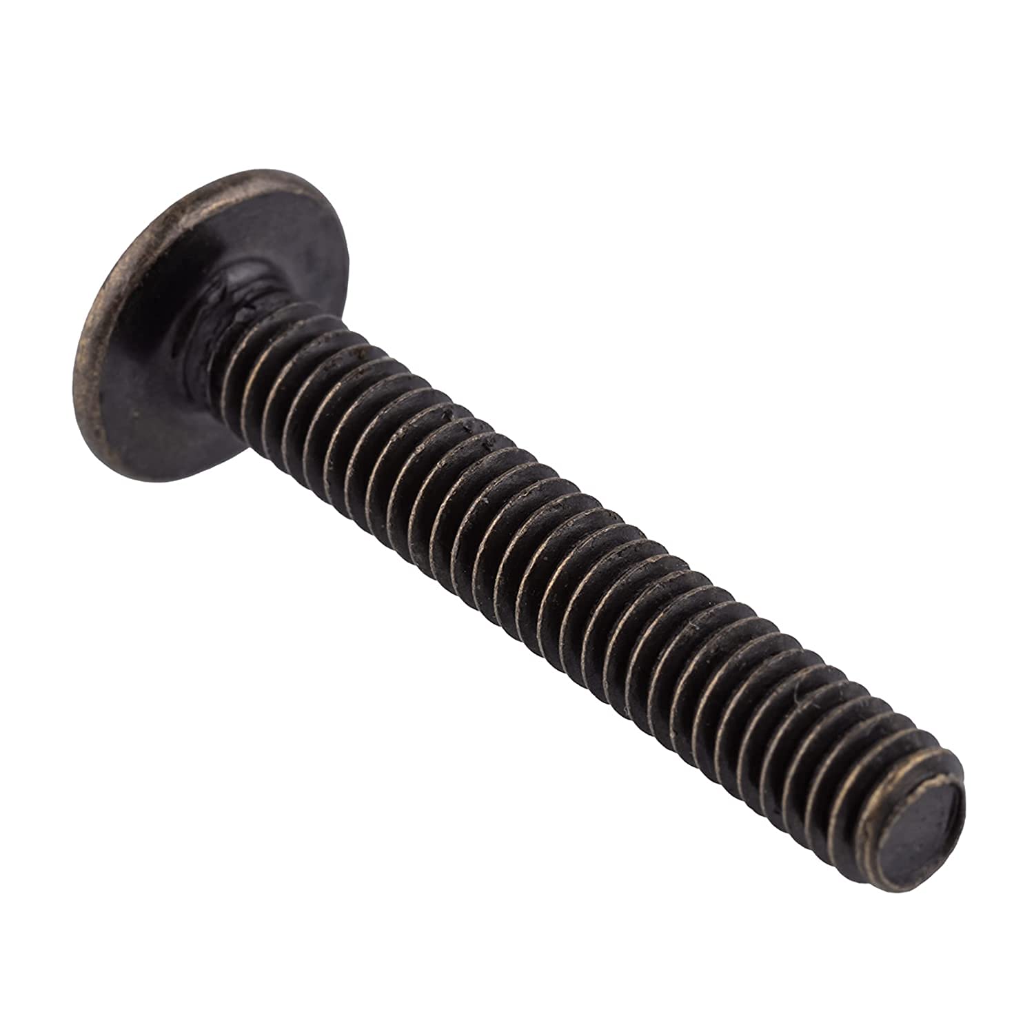 #8-32 X 1-1/4" Antique Brass Truss Head Machine Screws | Pack of 20 | Cabinet Door Knob, Dresser Drawer Pull Mounting Screws | MS5-SAB