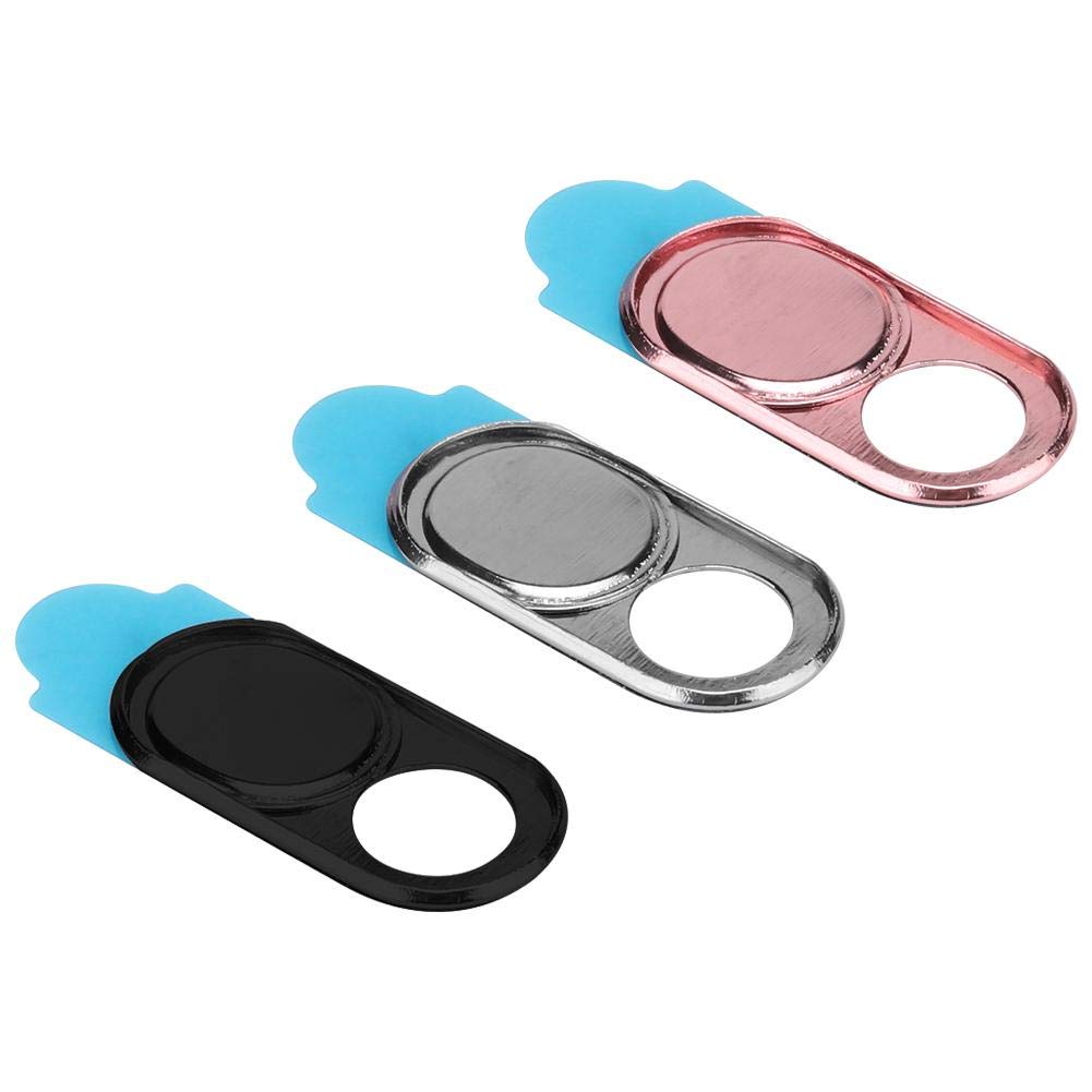 ♂Valentine's Day Present♂Easy to Install Webcam Protect Sticker, Camera Protect Sticker, for Phone Smartphone Len(Silver and Black Powder Mixed Color)