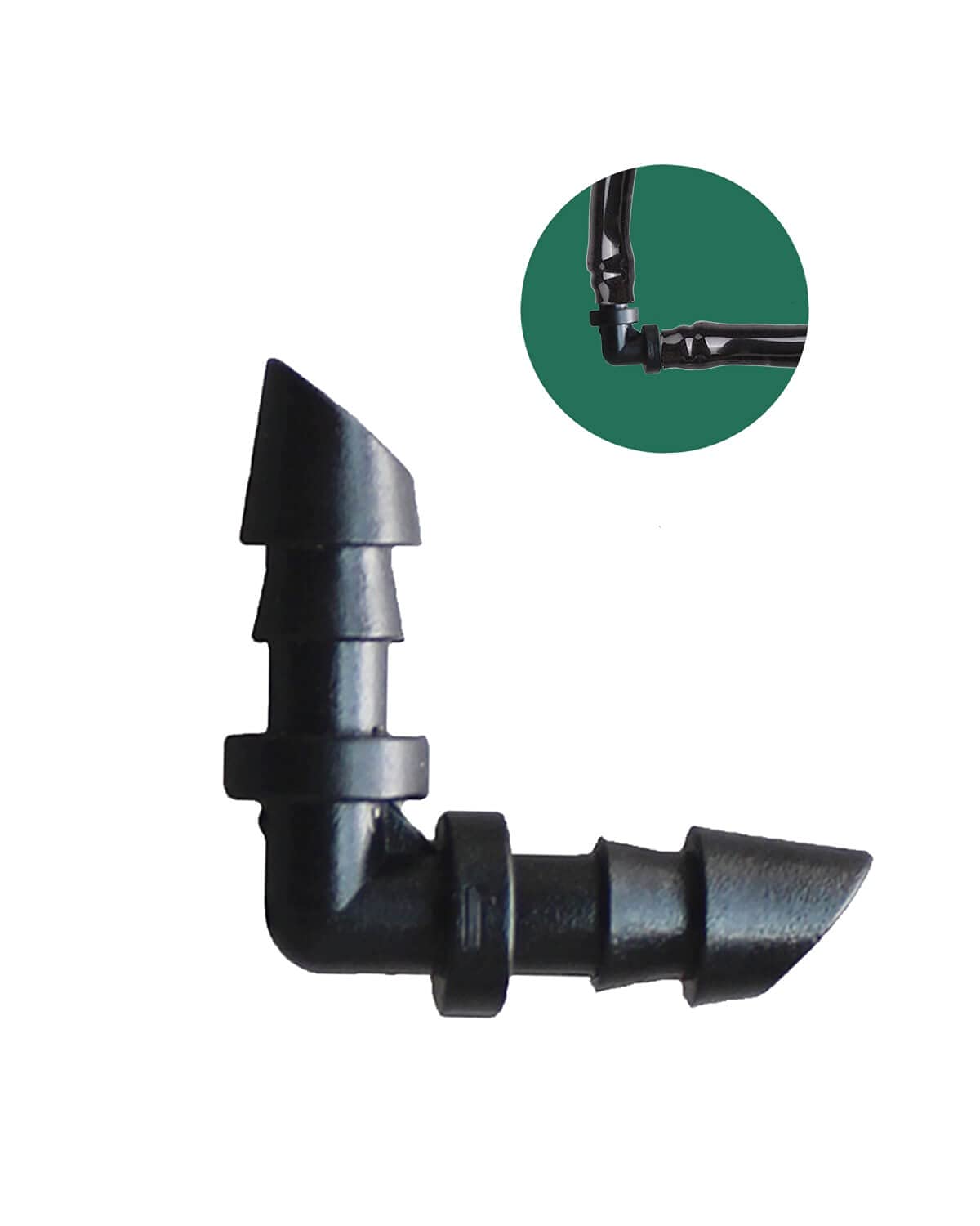 Drip Irrigation Elbow for 1/4'' Drip Irrigation Tubing Parts drip Irrigation Fittings,Pack of 60