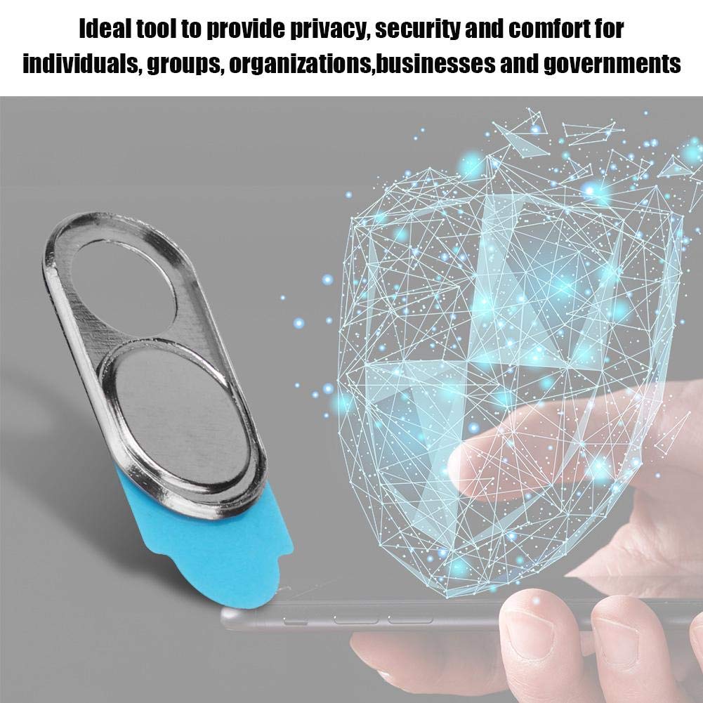 ♂Valentine's Day Present♂Leftwei Easy to Install Webcam Protect Sticker, Camera Protect Sticker, for Phone Smartphone Len(Silver)