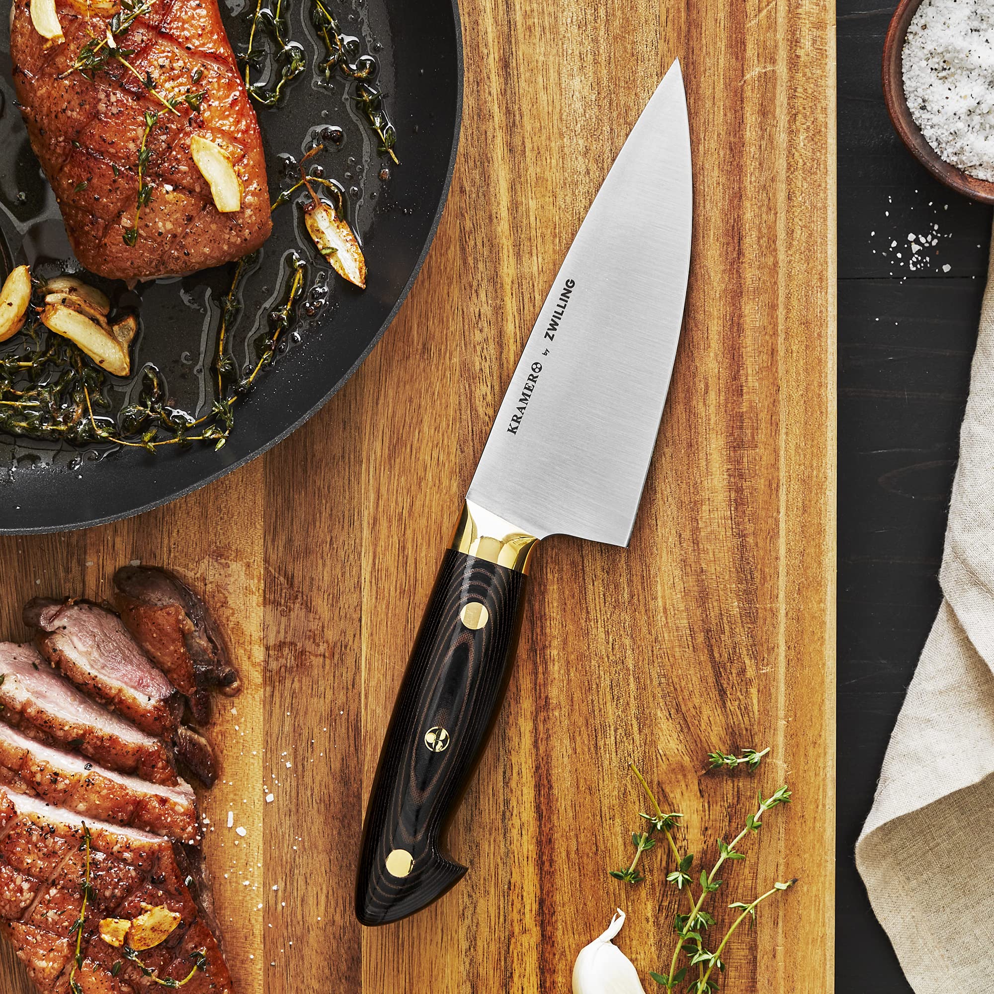 KRAMER by ZWILLING EUROLINE Carbon Collection 2.0 6-inch Chef's Knife, Stainless Steel