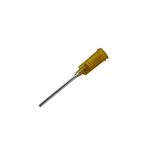 100 x 1" 17 Gauge Luer Lock Henna Dispensing Needle Blunt End Glue Dispensing Needle Tips