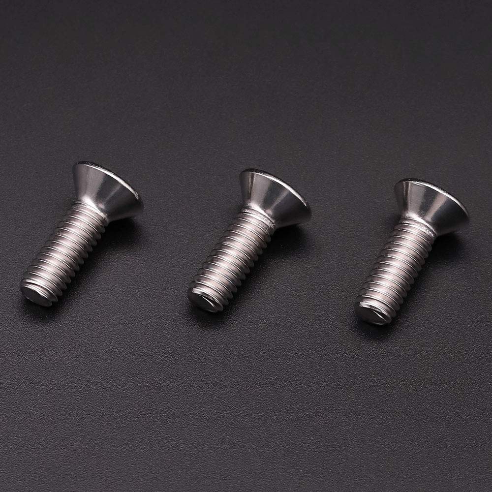 1/4-20 x 1 (30 Pack) Phillips Flat Head Machine Screws, Stainless Steel 304 (18-8), UNC Coarse Thread, Countersunk Head Machine Screws, Phillips Drive #3