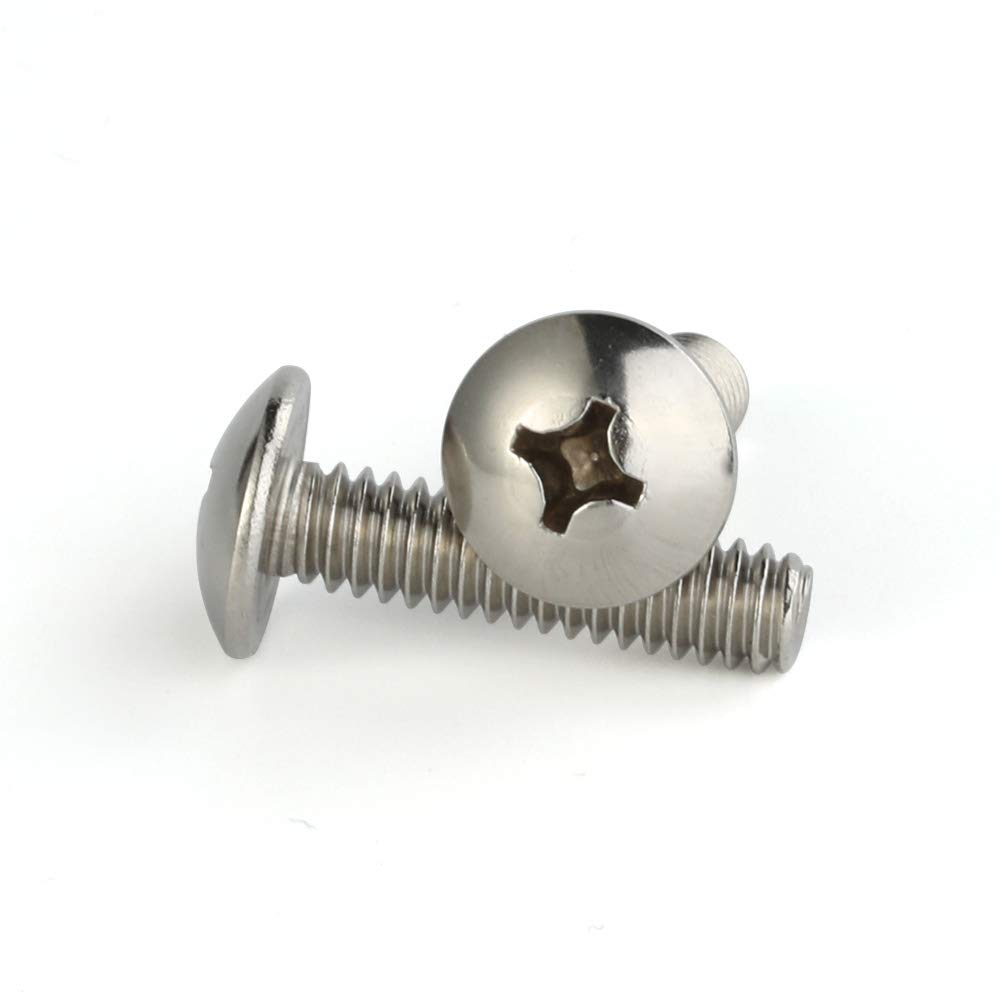 #8-32 x 1 Truss Head Machine Screws, Full Thread, 18-8 Stainless Steel, Quantity 100