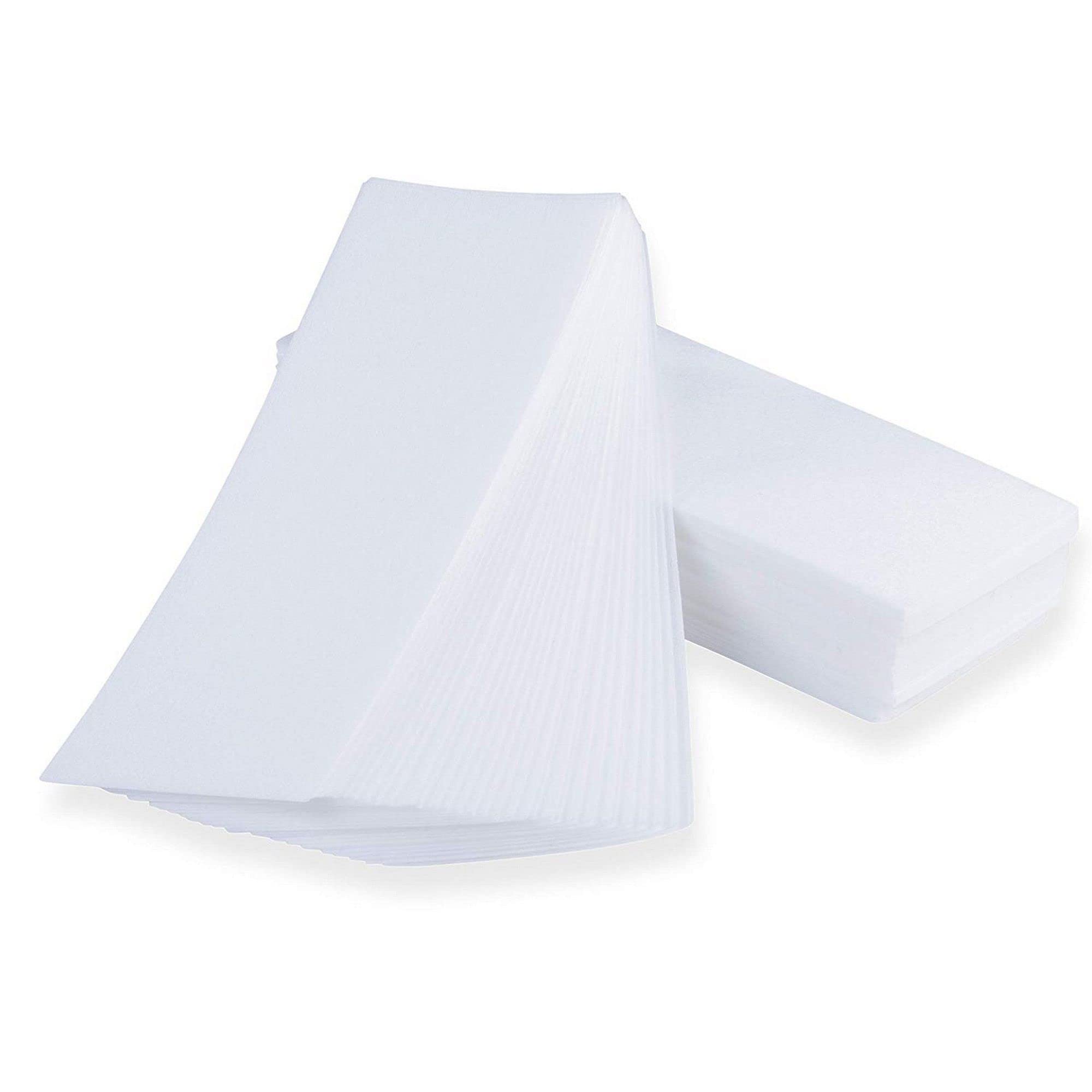 100pcs Non-woven Hair Removal Paper Depilatory Wax Strips Epilator Waxing Tools,50 Small 50 Large
