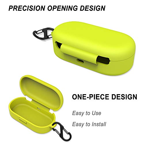 Aotao Compatible with Bose Sport Earbuds Silicone Carrying Case (Not fit for Bose QuietComfort Earbuds), Portable Scratch Shock Resistant Cover (Green)