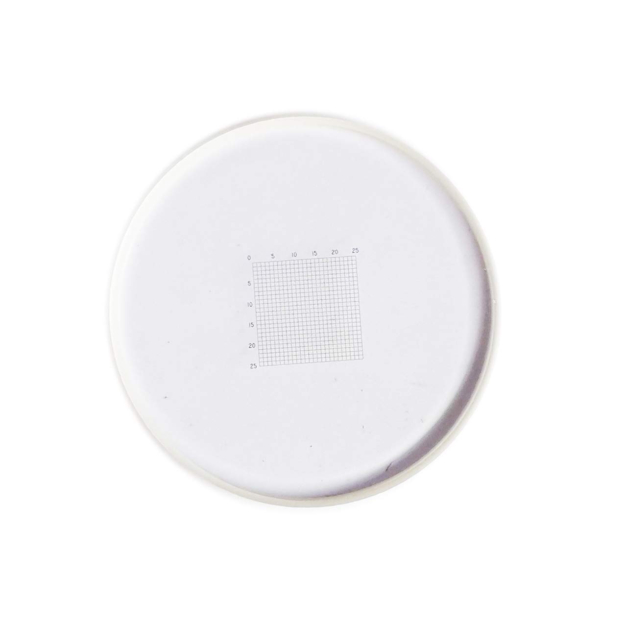 0.2 mm Net Shaped Microscope Eyepiece Micrometer net Shaped Eyepiece Ruler Slides Measuring Microscope Micrometer Calibration for Microscope Stage Eyepiece Objective Lens Diameter 19mm