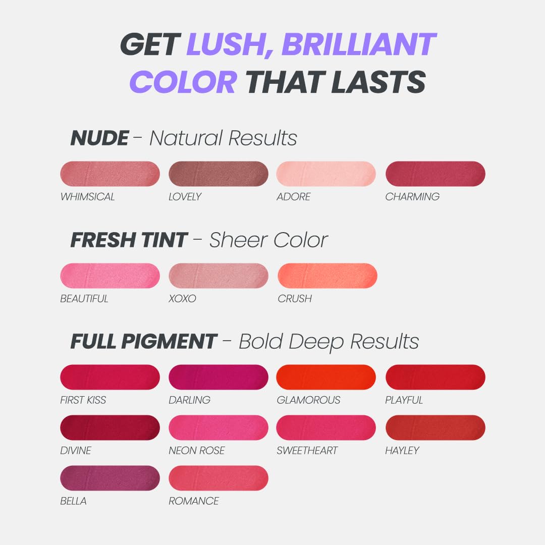 Wonderskin Wonder Blading Lip Stain Peel Off and Reveal Kit - Long Lasting, Waterproof Nude Lip Tint, Transfer Proof Natural Makeup Stain Kit (Whimsical)