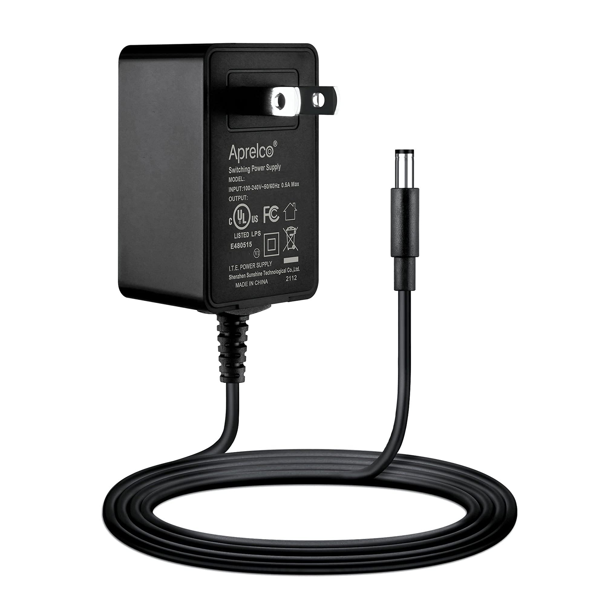 Aprelco UL Listed AC-DC Adapter Charger Replacement for Turbo Scrub 360 RH-030 SW-059075A Switching Transformer Power Supply Cord Mains PSU AC110-240V