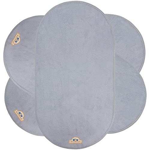 BlueSnail Soft and Comfortable Waterproof Changing pad Liner Portable Coral Fleece Diaper pad Liner (Gray)
