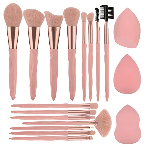 111 Diamonds Makeup Brushes Set Natural Premium Synthetic Eyeshadow Foundation Face Blending Blush Concealers Eye Makeup Brush Set Professional for Women Kids Makeup Brushes & Tools Accessories