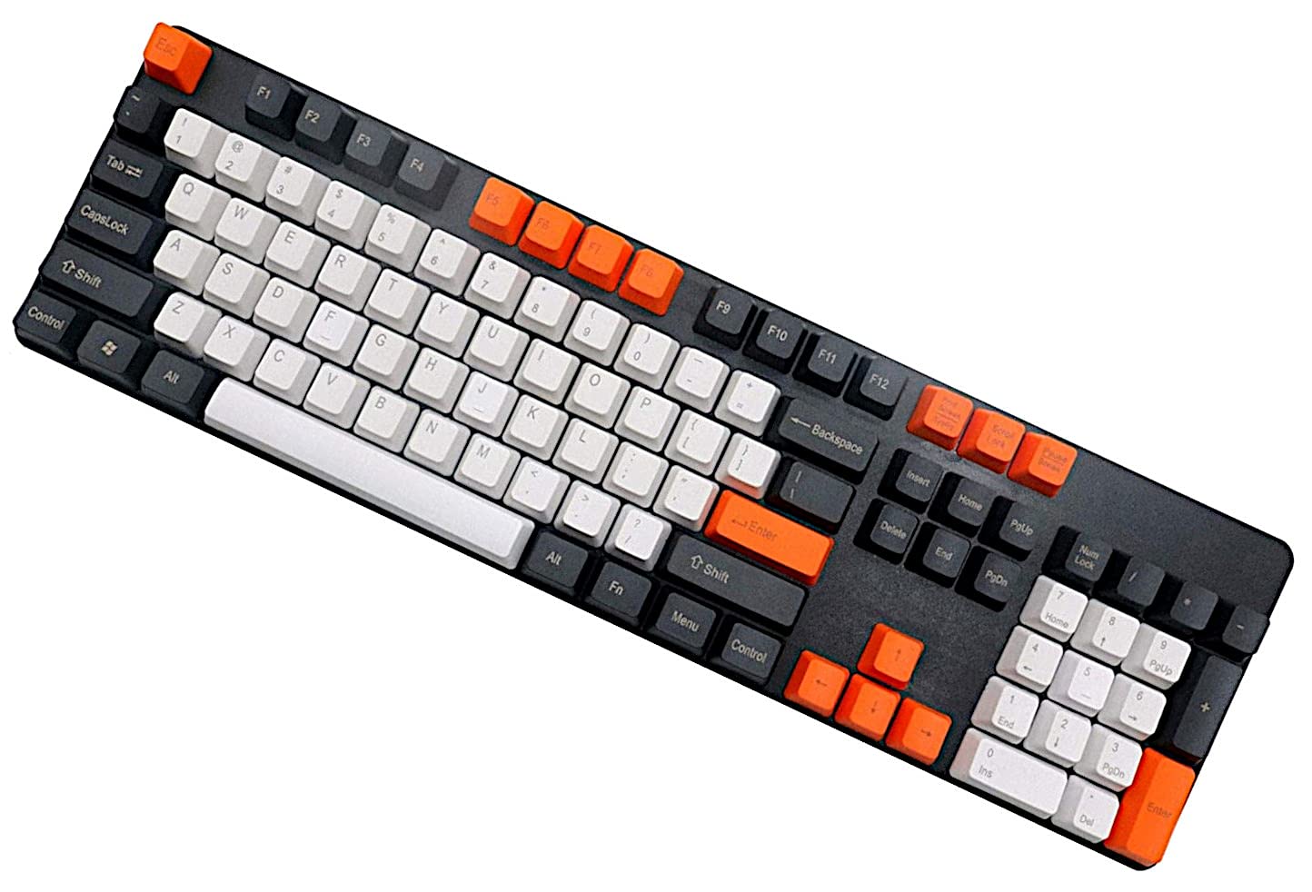 CASIN PBT Keycaps Set for Mechanical Gaming Keyboard, 60% 87 104 108 OEM Profile Custom Keyset with Key Cap Puller (Carbon)