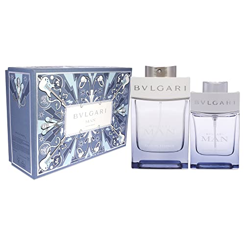 Bvlgari Man Glacial Essence Men 3.4oz EDP Spray, 0.5oz EDP Spray 2 Pc Gift Set