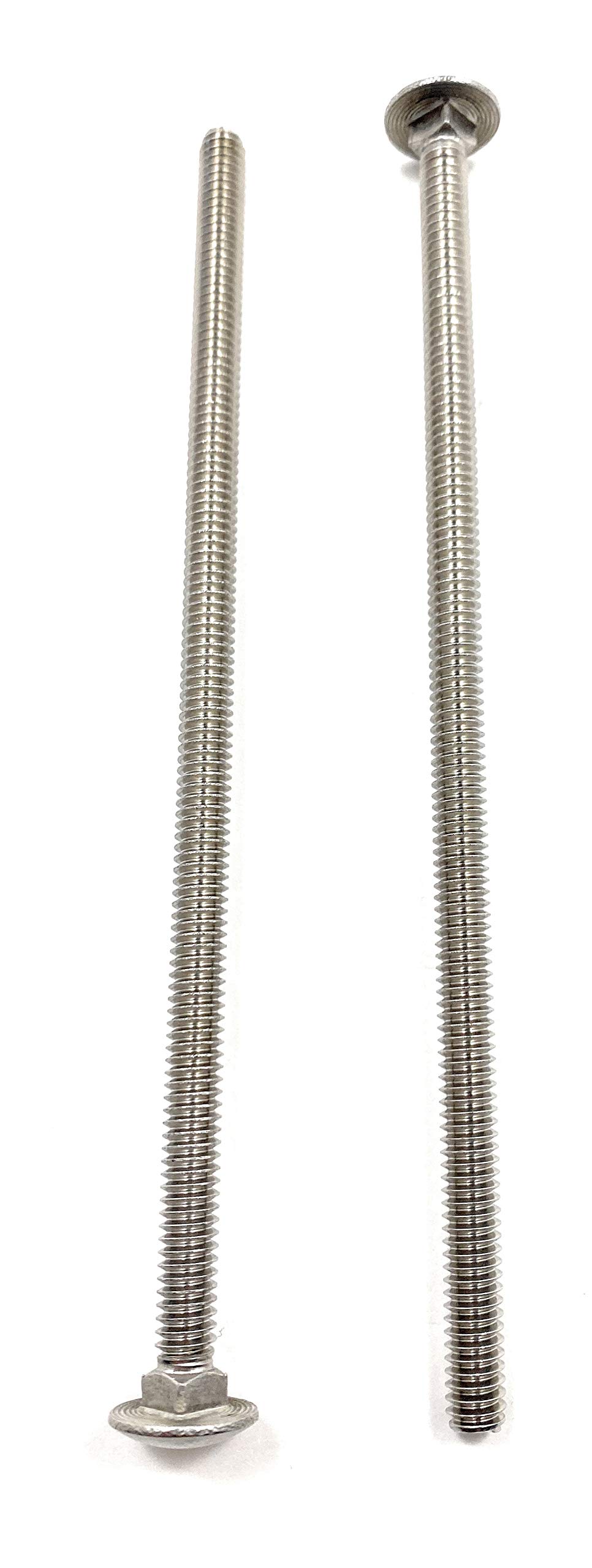 1/4-20x6 Carriage Bolts Stainless Steel 18-8 (5 Pieces)
