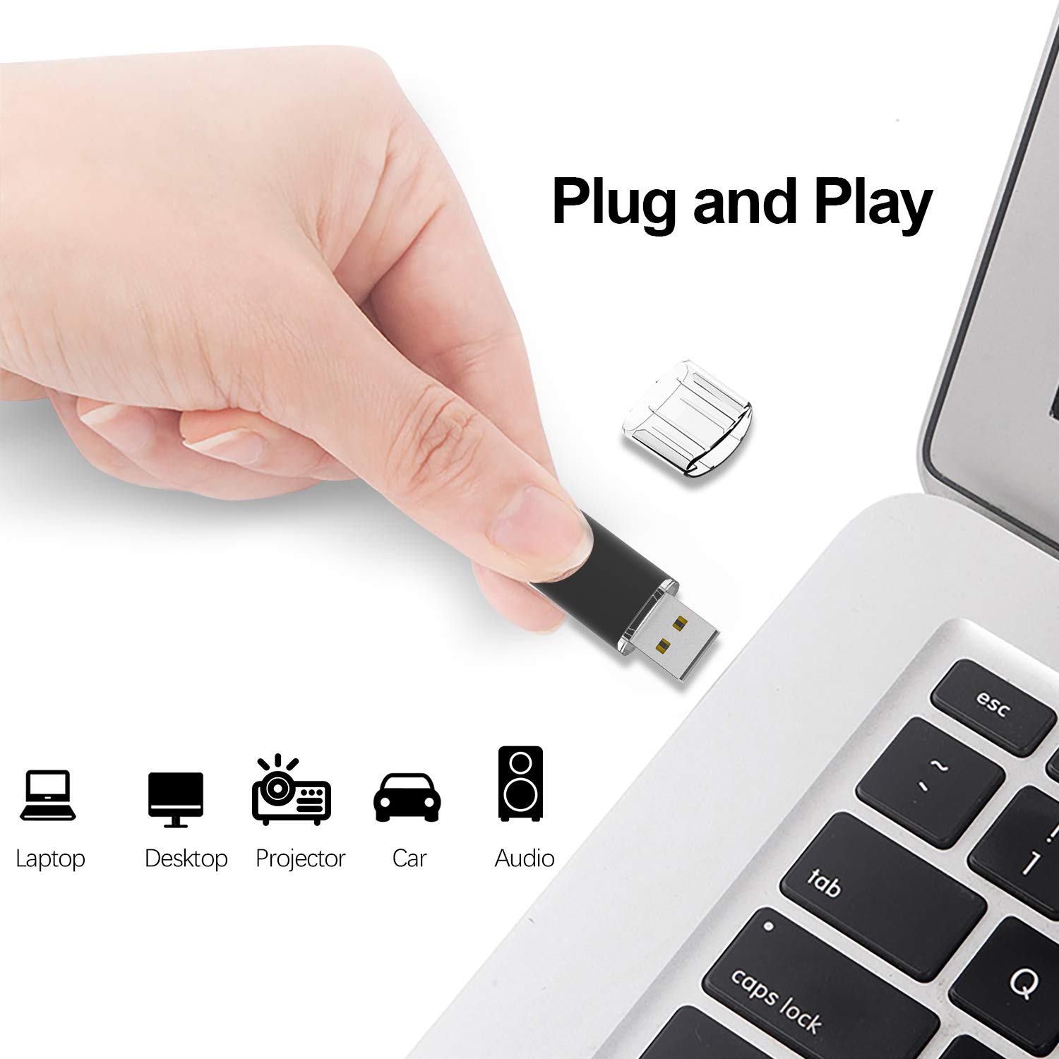 10Pcs 8GB Flash Drives, Alihelan USB 2.0 Thumb Drive Bulk Memory Stick Jump Drive Pen Drive Zip Drive for Data Storage File Sharing (10 Pack, Multicolor, 8G)