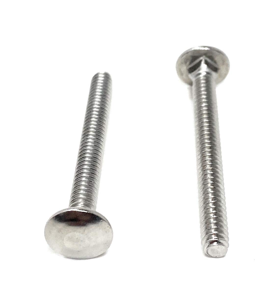 10-24x1-3/4 Carriage Bolts Stainless Steel 18-8 (25 Pieces)