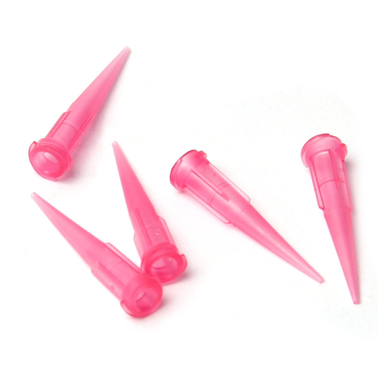 Auniwaig 100PCS Plastic Tapered Pinhead 20 Gauge TT Adhesive Dispensing Tip 0.64mm Tip ID Smoothflow Tapered Tips Dispensing Needle Tips Accessory Parts for Glue Epoxy Dispensing