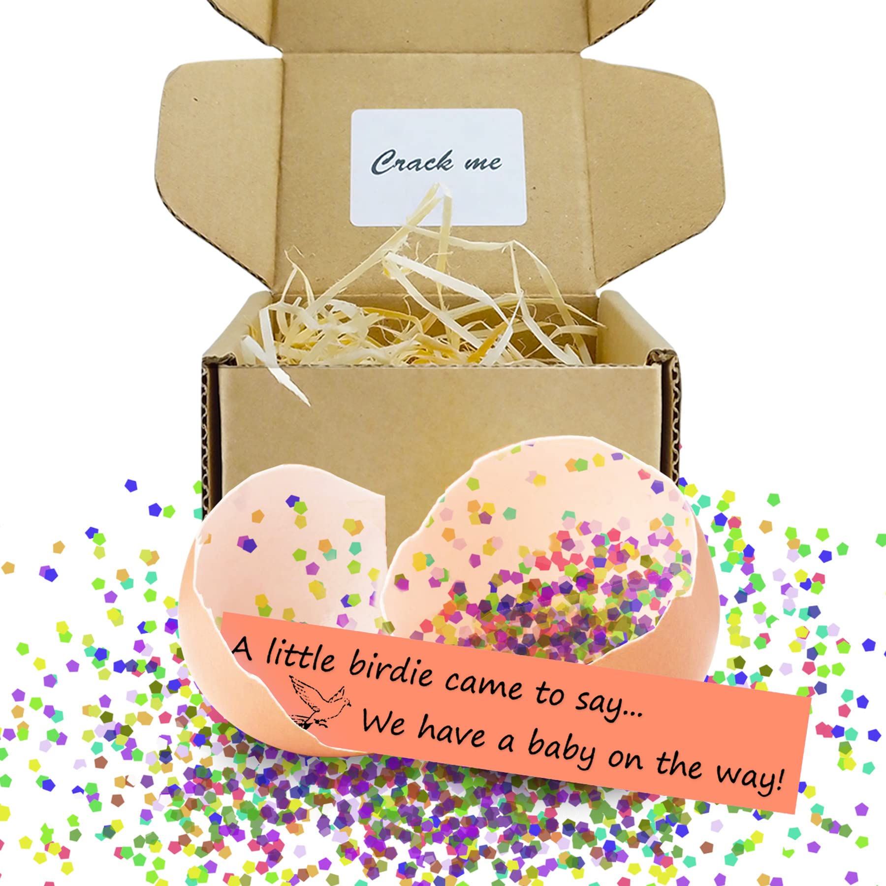 1DFAUL Egg Pregnancy Announcement, Pregnancy Reveal, Funny Baby Announcement Ideas, Surprise Eggs Perfect for grandparents Future Dad, or Friends