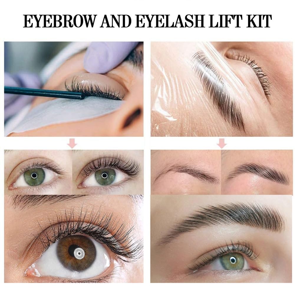 2024 Updated Lash Lift Kit Eyebrow Lamination Kit - Professional Results & Lasting 6-8 Weeks & Easy to Use & for Salon or Home DIY & with Instructions