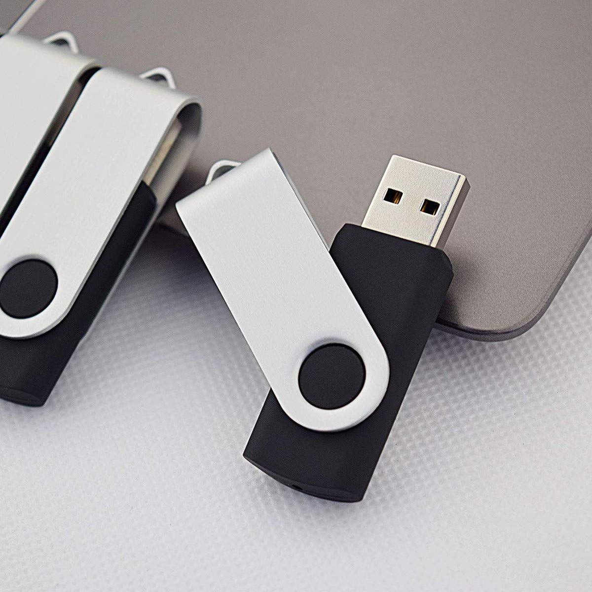 10 Pack of Colorful 8GB USB 2.0 Flash Drives and 10 Pack of Black 8GB USB 2.0 Flash Drives - 20 Pack by Aiibe