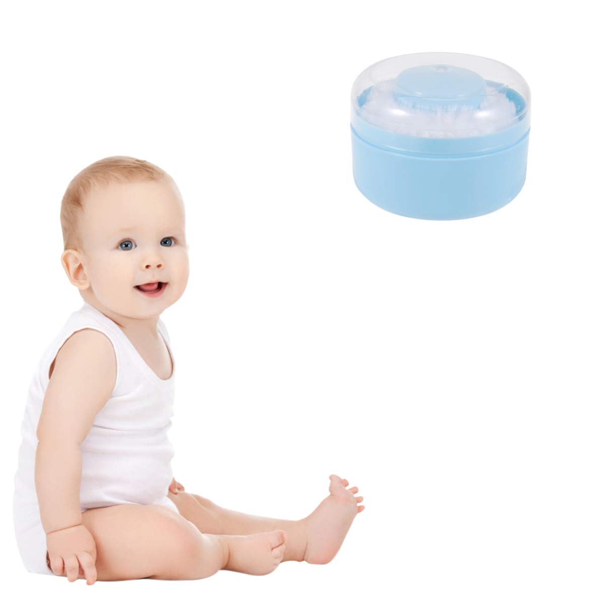 1 Set Puff Container after Puff with Handle Powders Loose Puff Puff for Face Cornstarch Bath Portable Face Puff Women Travel Blush