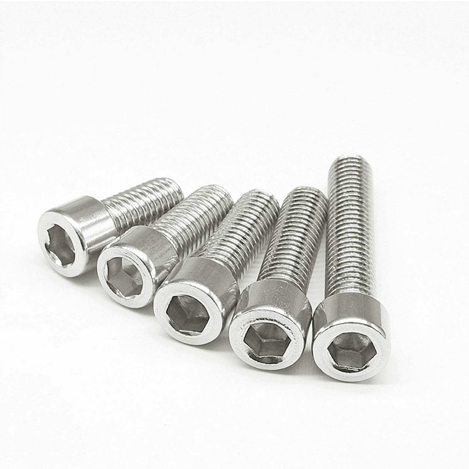 10 Pcs M10-1.5x50mm Stainless Steel Hex Socket Head Cap Screws Bolts Inner Hex Socket Bolt DIN 912
