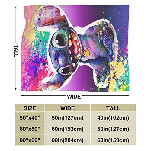 UGTQEYD Cute Blanket Flannel Throw Blankets Bed Blanket Lightweight Decorative Living Room 50"X40"