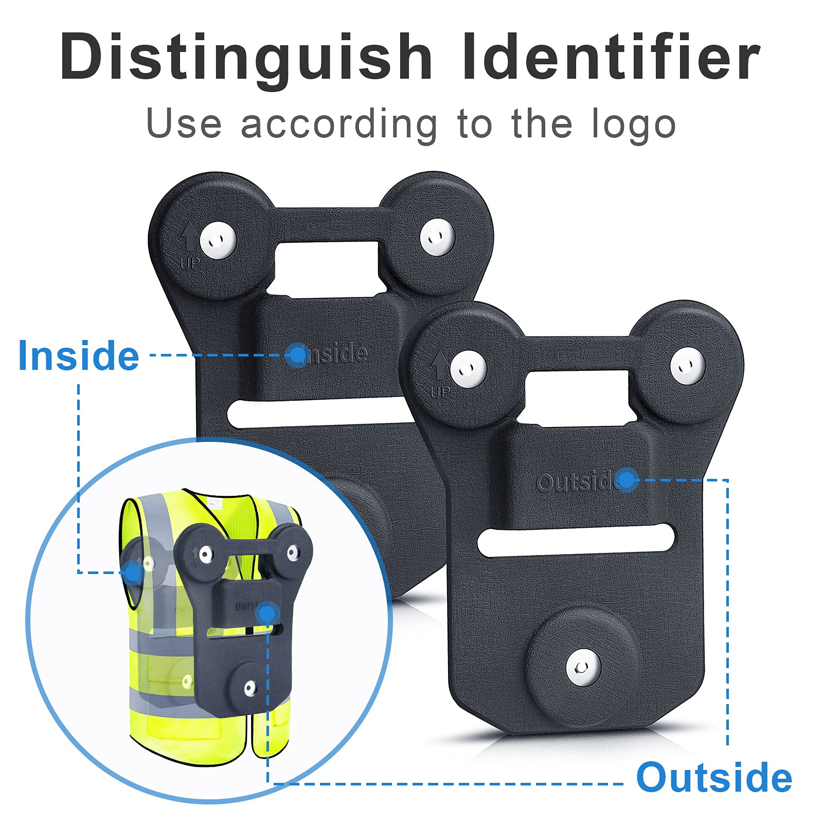 YIJIAOYUN Body Camera Magnetic Mount, Universal Strong Suction Magnet Mount Holder, Stick to Clothes for All Brand Body Cams with Wearable Clips