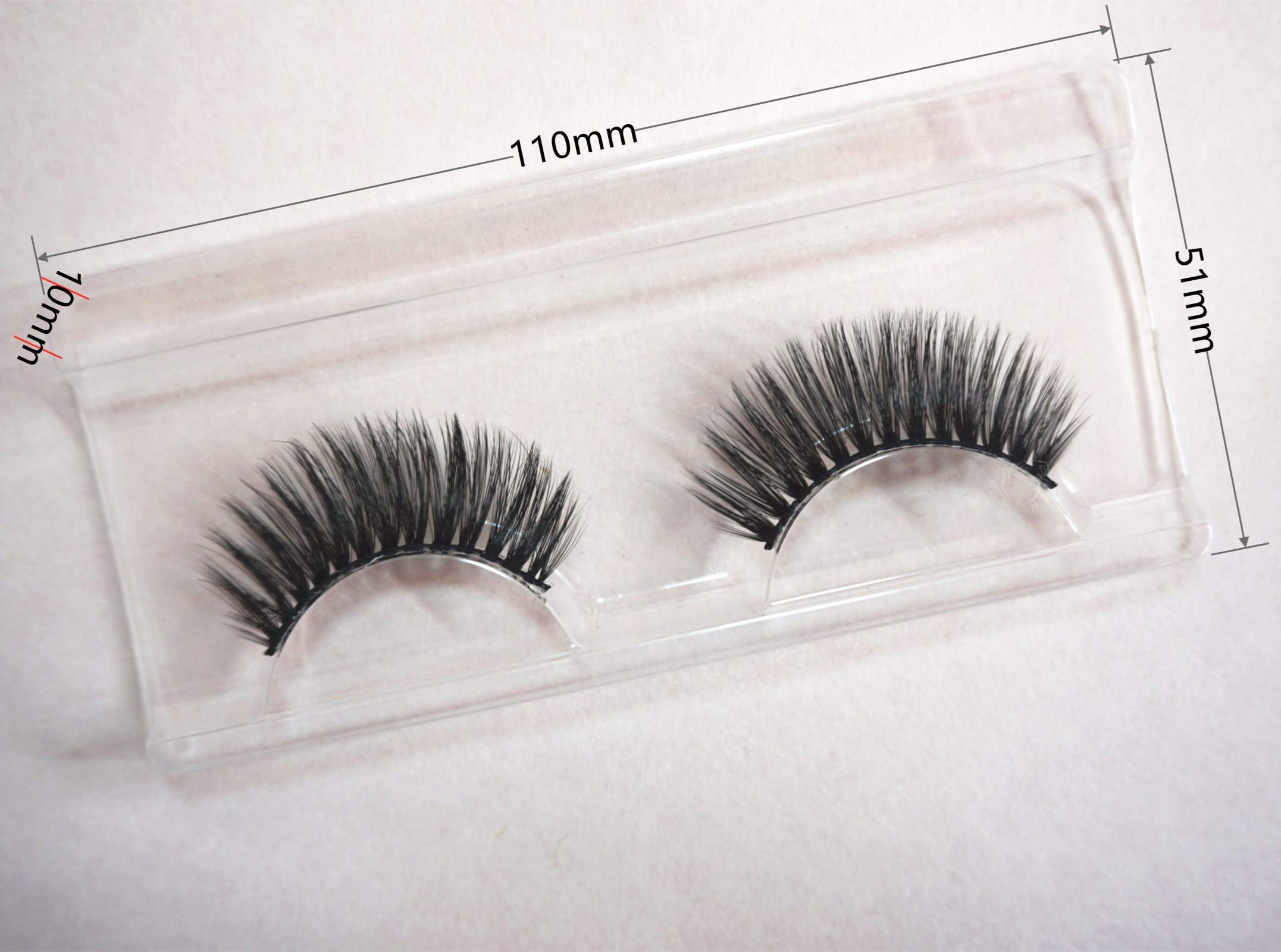 100pcs Transparent Empty Eyelash Lash Trays Holder Good Plastic Packaging Box Eyelash Storage Case Boutique Beauty Salons Rectangle for 25MM