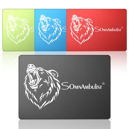 Somnambulist 2.5 inch SATA 3 60GB 960GB 2TB SATA3 SSD Laptop Internal Hard Drive (Black Bear-60GB)