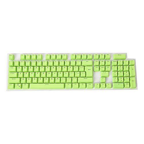 106 Keys PBT Keycaps Gaming Keyboards Replacement, Solid Color Backlight Key Cover for Mechanical Keyboard Purple