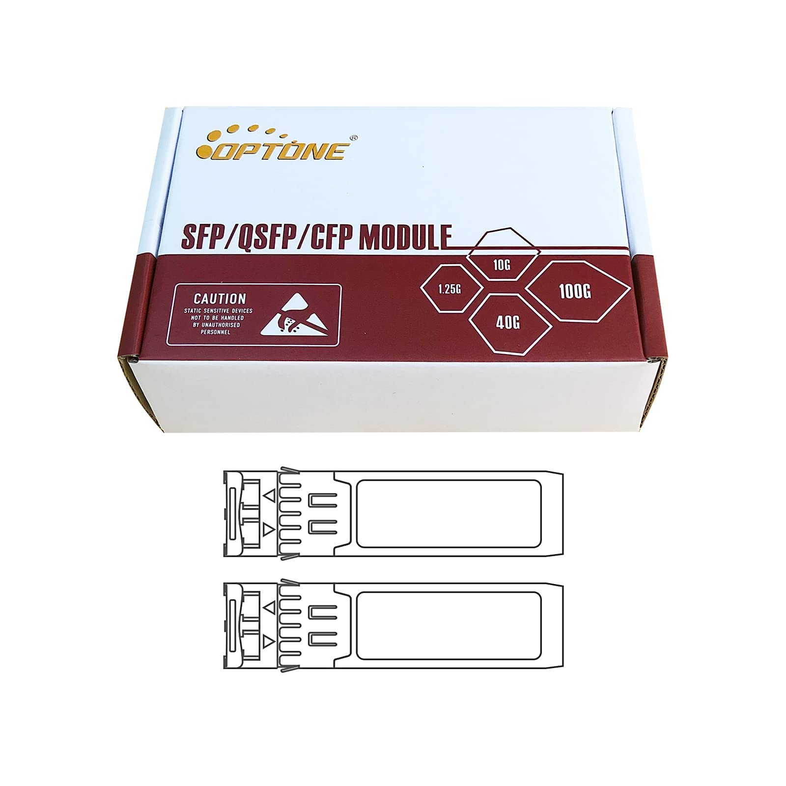 10Gb SFP sfp-10g-lr, OPTONE SFP+ 10G Single Mode Dual Fiber 1310nm SMF 10km LC Compatible with Cisco SFP-10G-LR, DDM Ubiquiti UF-SM-10G, Mikrotik,Netgear,Edge-core and More(2Pack)