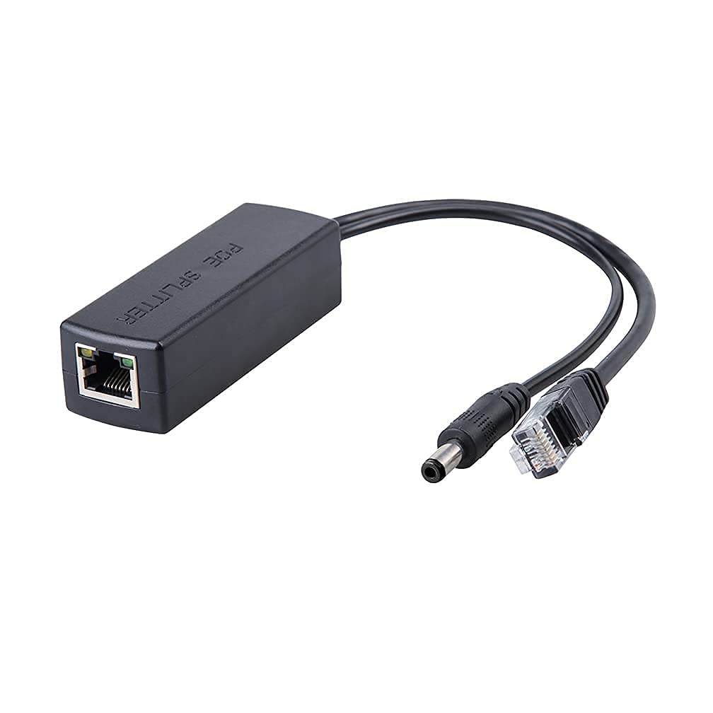 10Gtek 1.25G PoE Splitter Cable, 10/100/1000Mbps, 802.3af/at, 48V to 12V, 100 Meters Link