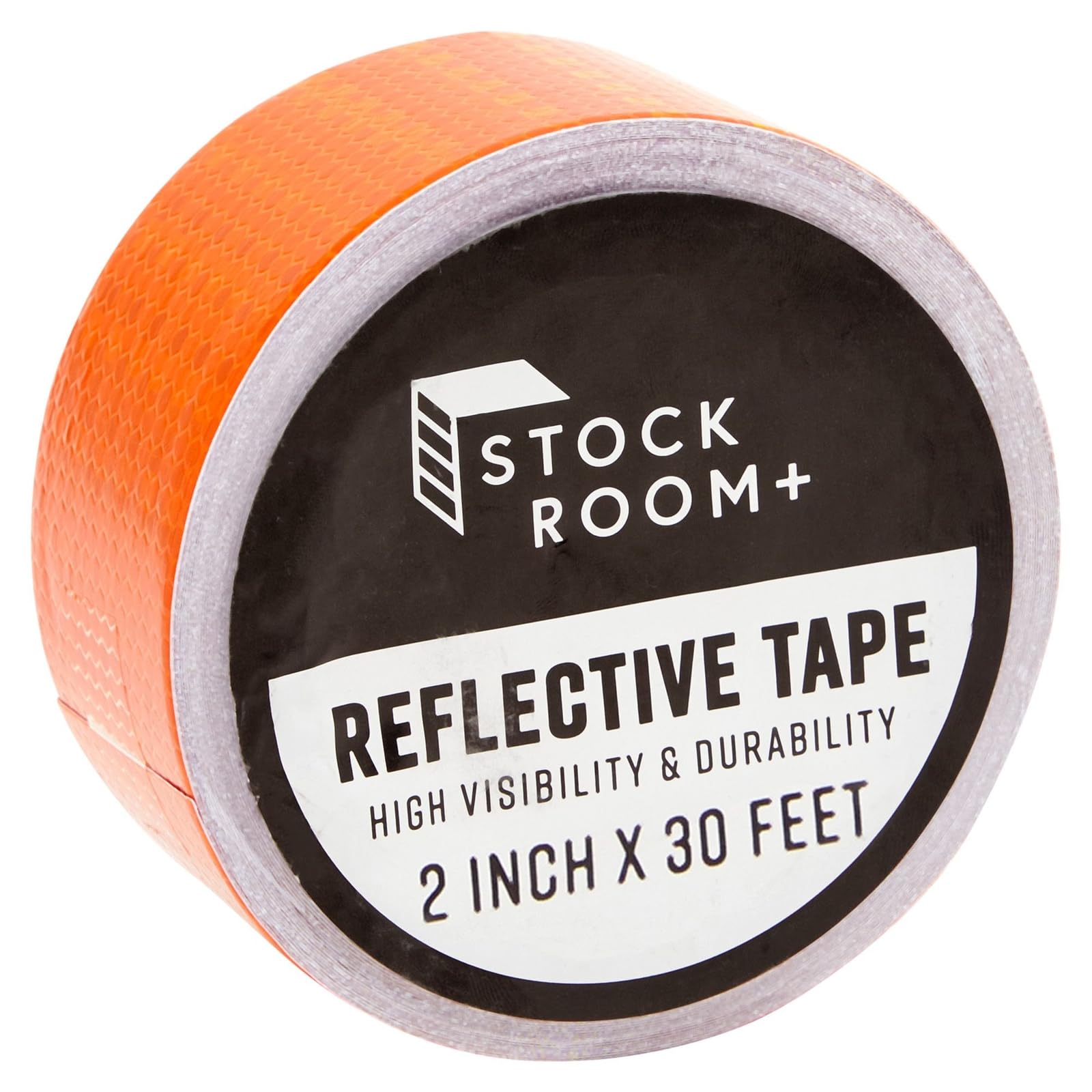 Stockroom Plus Reflective Tape - Neon Orange Outdoor Reflector Safety Roll for Trailers, Warning, Signs, Stairs, Bikes (2 in x 30 FT)