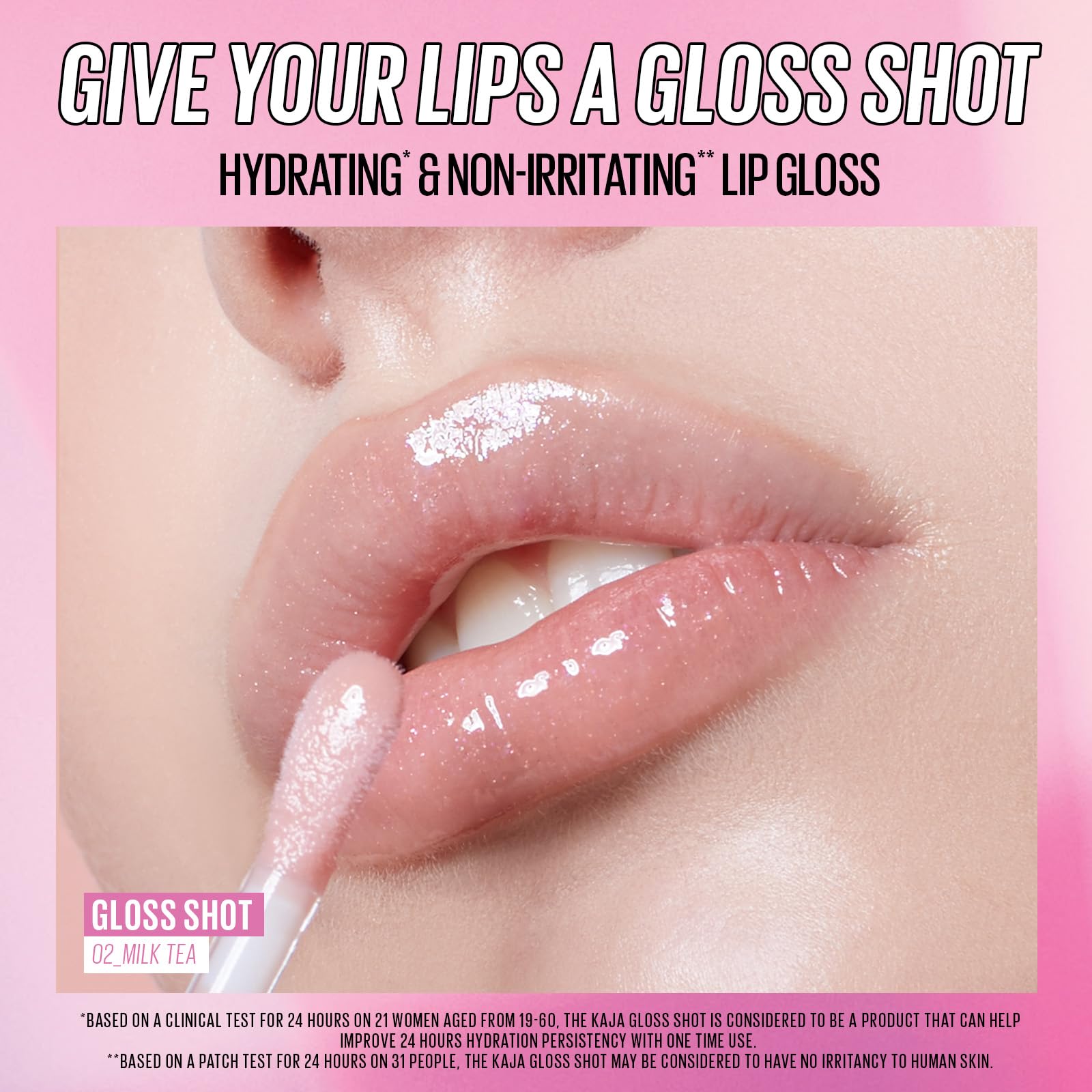 Kaja Lip Balm - Gloss Shot 03 Honey Drizzle | High Shine, Non-Sticky, with Jojoba Oil, Sheer, Hydrating, Juicy, Plumper Looking, Non-irritating, 0.14 FL Oz