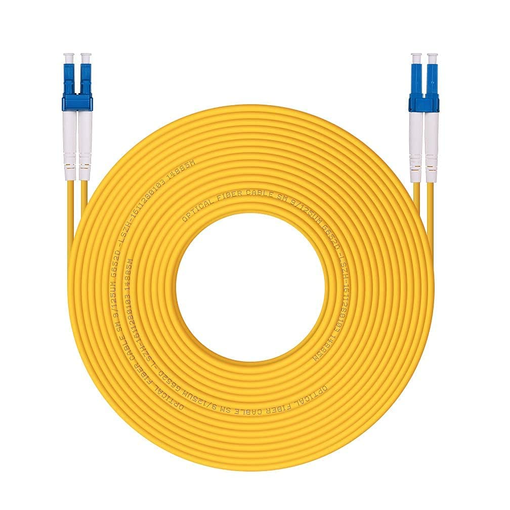 2 Pack 1.25Gb Singlemode Module with 20m OS2 LC to LC Fiber Cable, 1000BASE-LX/LH Compatible for Netgear AGM732F, Ubiquiti,Mikrotik, Intel, D-Link and More
